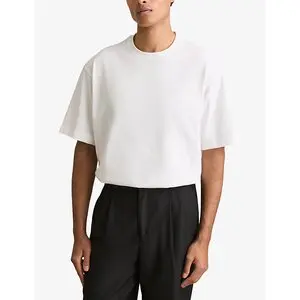 REISS Tate Relaxed-fit Short-sleeve Cotton T-shirt - White