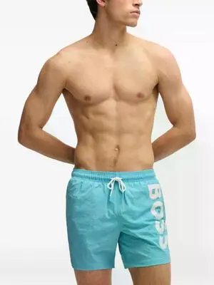 BOSS Logo Swim Shorts - Blue