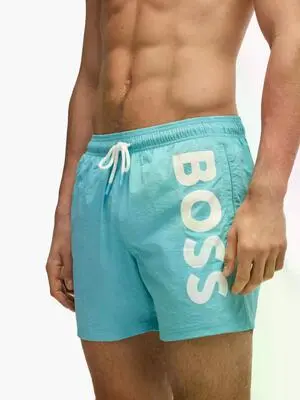 BOSS Logo Swim Shorts - Blue