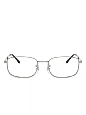 Ray-ban Metal-frame Rectangle Glasses - Silver