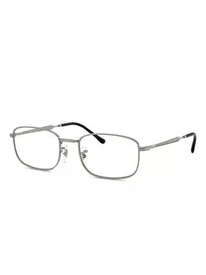 Ray-ban Metal-frame Rectangle Glasses - Silver