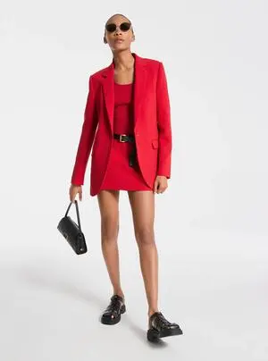 Michael Kors Crepe Blazer - Red