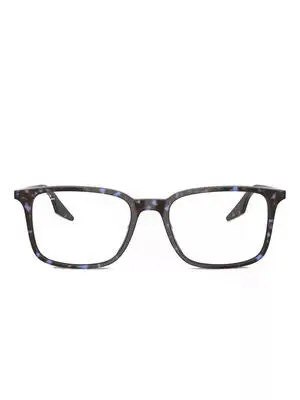Ray-ban Tortoiseshell Square Frame Eyeglasses - Blue