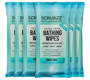 SCRUBZZ Ultra-thick Rinse Free Bathing Wipes 72-count - One-color