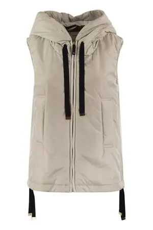 Max Mara Greengo Sleeveless Technical Canvas Vest - Beige