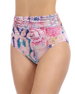 GOTTEX Karma Shirred High Waist Bikini Bottom