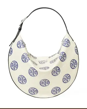 Tory Burch Tory Burch T-Monogram Balloon Bag White/blue
