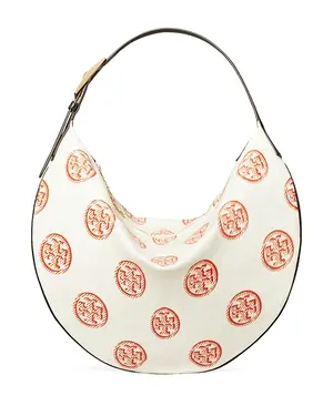 Tory Burch T-monogram Balloon Bag - White/orange