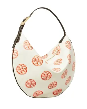 Tory Burch T-monogram Balloon Bag - White/orange