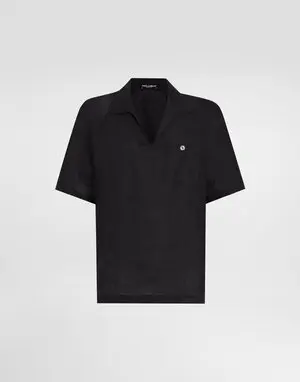 Dolce & Gabbana Short-sleeved Linen T-shirt