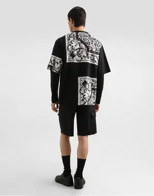 Dolce & Gabbana Cotton T-shirt With Embroidery - Black