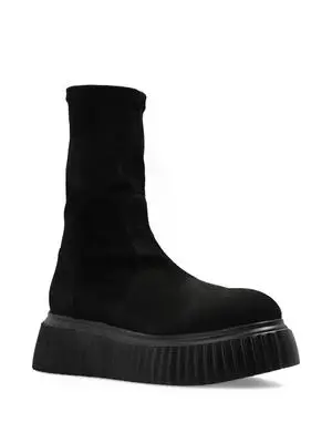 Agl Velour Ankle Boots