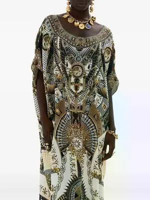 Camilla Temples Of Dendara-print Kaftan Dress