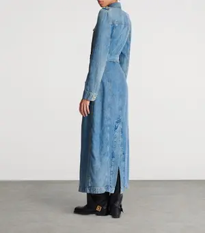 Balmain Denim Maxi Dress