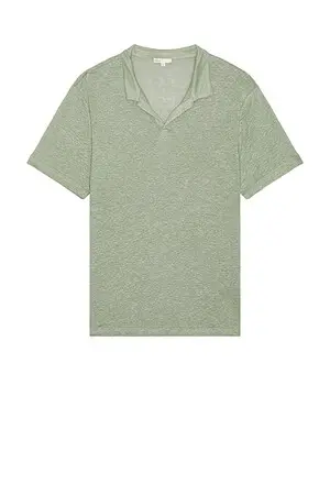 Onia Shaun Linen Polo - Sage