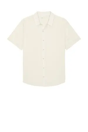 Onia Jack Air Linen Shirt In Grey - Stone