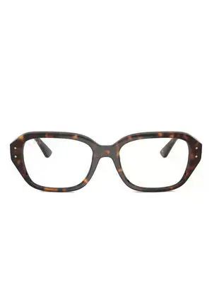 Ray-ban Tortoiseshell Oversized Eyeglasses - Brown