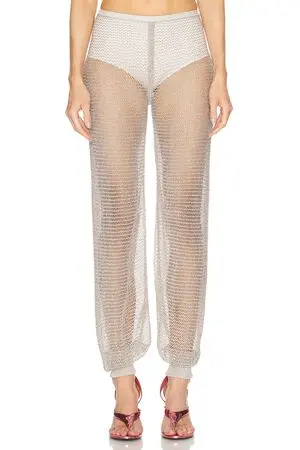 Alaïa Balloon Knit Pants - Argent