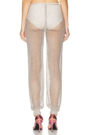 Alaïa Balloon Knit Pants - Argent