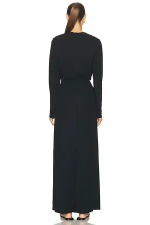 TOTEME Long Sleeve Slouch Waist Dress - Black