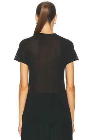 TOTEME Silk Tee - Black