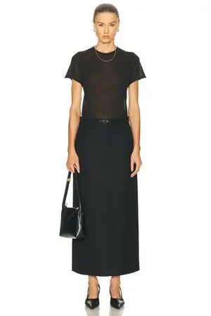 TOTEME Silk Tee - Black