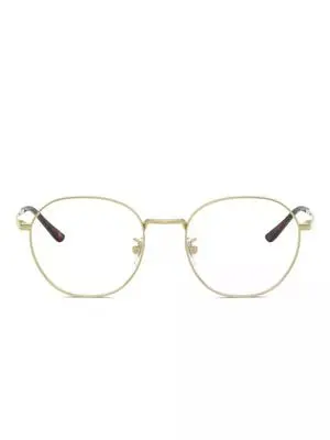 Ray-ban Gold Metal Frame Glasses