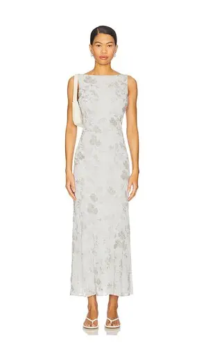 STONE COLD FOX X Revolve Blaire Embroidered Maxi Dress