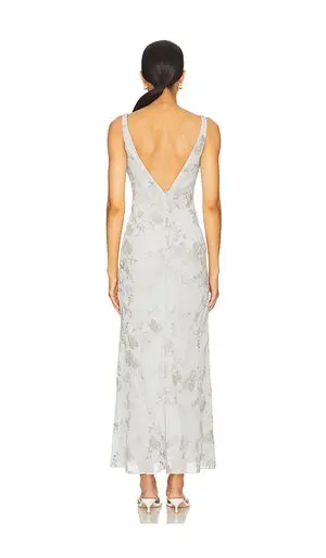 STONE COLD FOX X Revolve Blaire Embroidered Maxi Dress