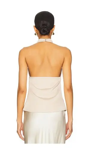 ALL THE WAYS Beth Halter Top - Beige