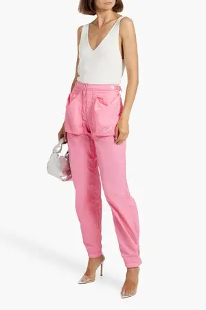 Emilio Pucci Taffeta Tapered Pants - Bubblegum