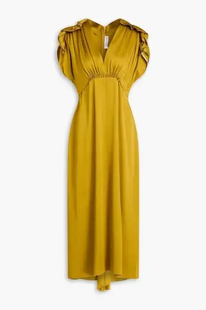 Victoria Beckham Satin-crepe Midi Dress