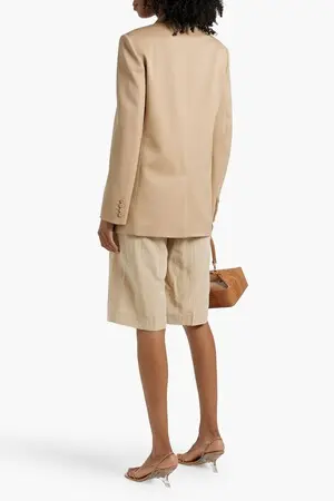 Another Tomorrow Wool-blend Blazer - Neutral
