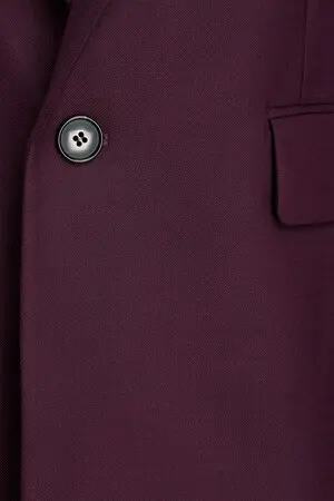 Victoria Beckham Twill Blazer - Grape