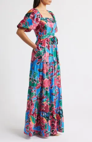 Eliza J Floral Tiered Maxi Dress