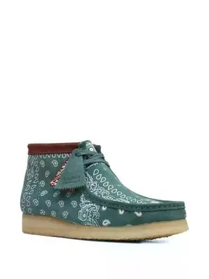 Clarks Wallabee Bandana-print Desert Boots - Green