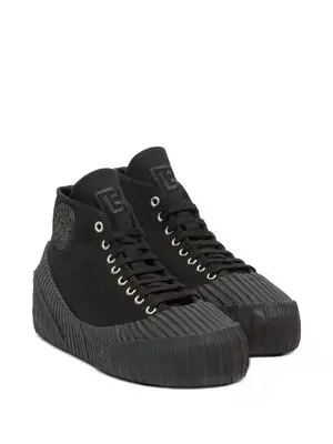 Balmain Riff Low Top Sneakers - Black