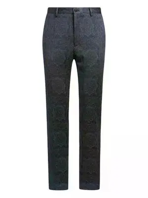 Etro Patterned-jacquard Tailored Trousers