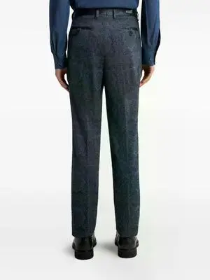 Etro Patterned-jacquard Tailored Trousers