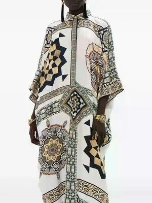 Camilla Tile Style-print Kaftan
