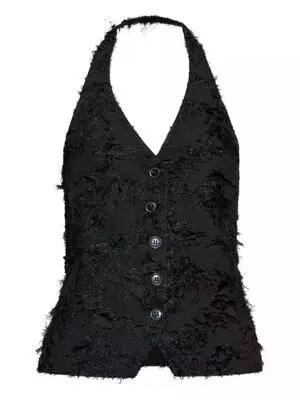 SAMSOE SAMSOE Salazio Feathered Halterneck Top