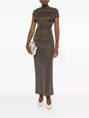 Max Mara Lurex-detail Dress