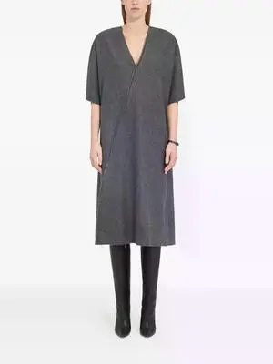 MAISON MARGIELA V-neck Midi Dress