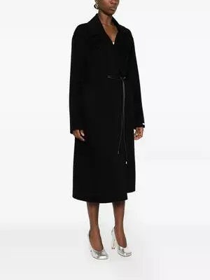 Sportmax Belted Coat - Black
