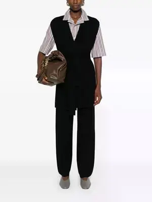 Max Mara Elasticated-waist Palazzo Trousers
