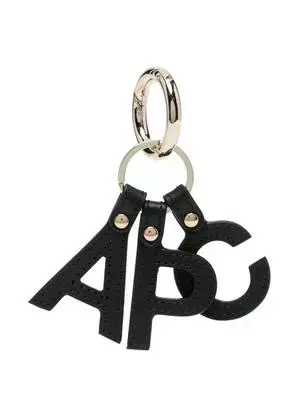 A.p.c. Logo-lettering Keyring - Black