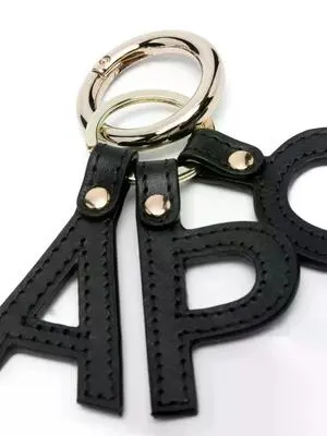 A.p.c. Logo-lettering Keyring - Black