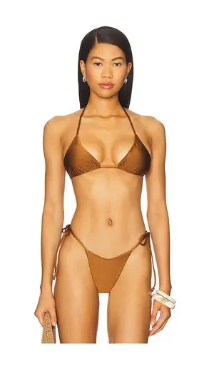VDM Blair Reversible Bikini Top - Pecan