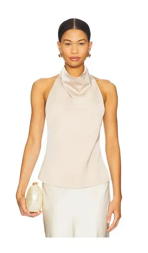 ALL THE WAYS Beth Halter Top - Champagne