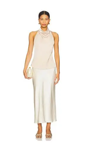 ALL THE WAYS Beth Halter Top - Champagne